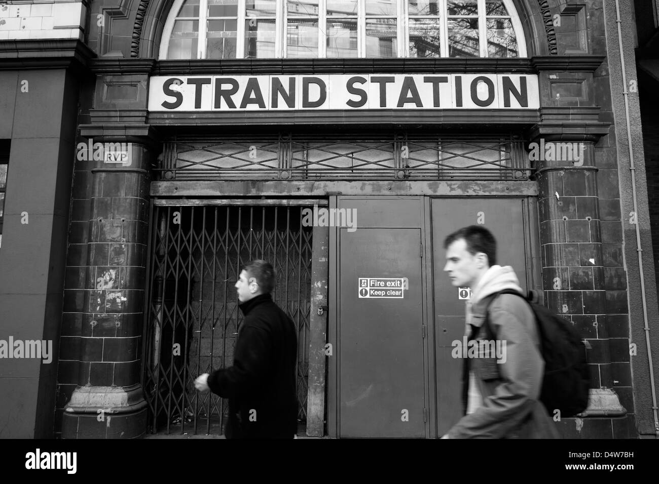 Strand station disused Black and White Stock Photos & Images - Alamy