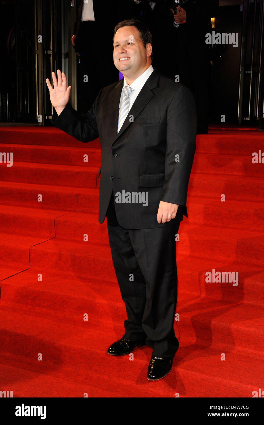 British singer Paul Potts arrives for the award ceremony of the 'Golden ...