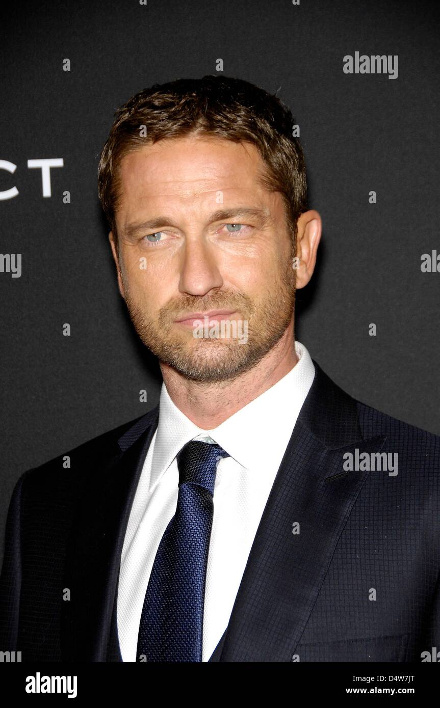 Gerard Butler at arrivals for OLYMPUS HAS FALLEN Premiere, Cinerama ...
