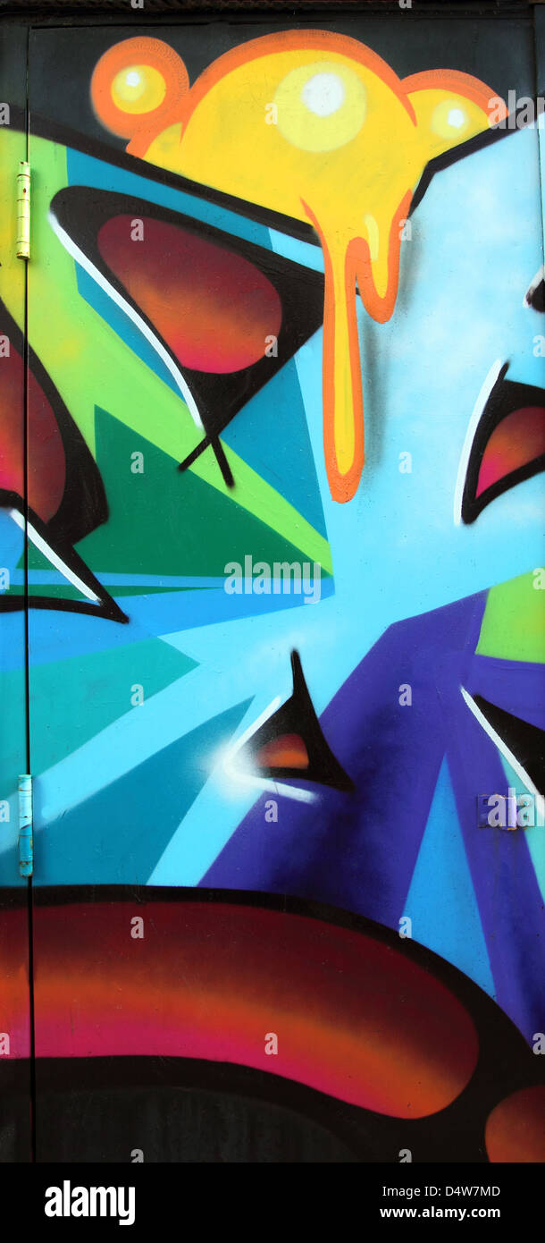 Colorful graffiti background hi-res stock photography and images - Alamy
