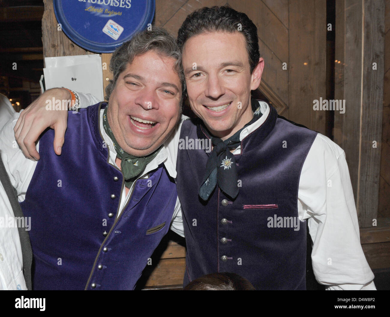 Music producer Oliver Berben (R) and businessman Thomas Friedl ...