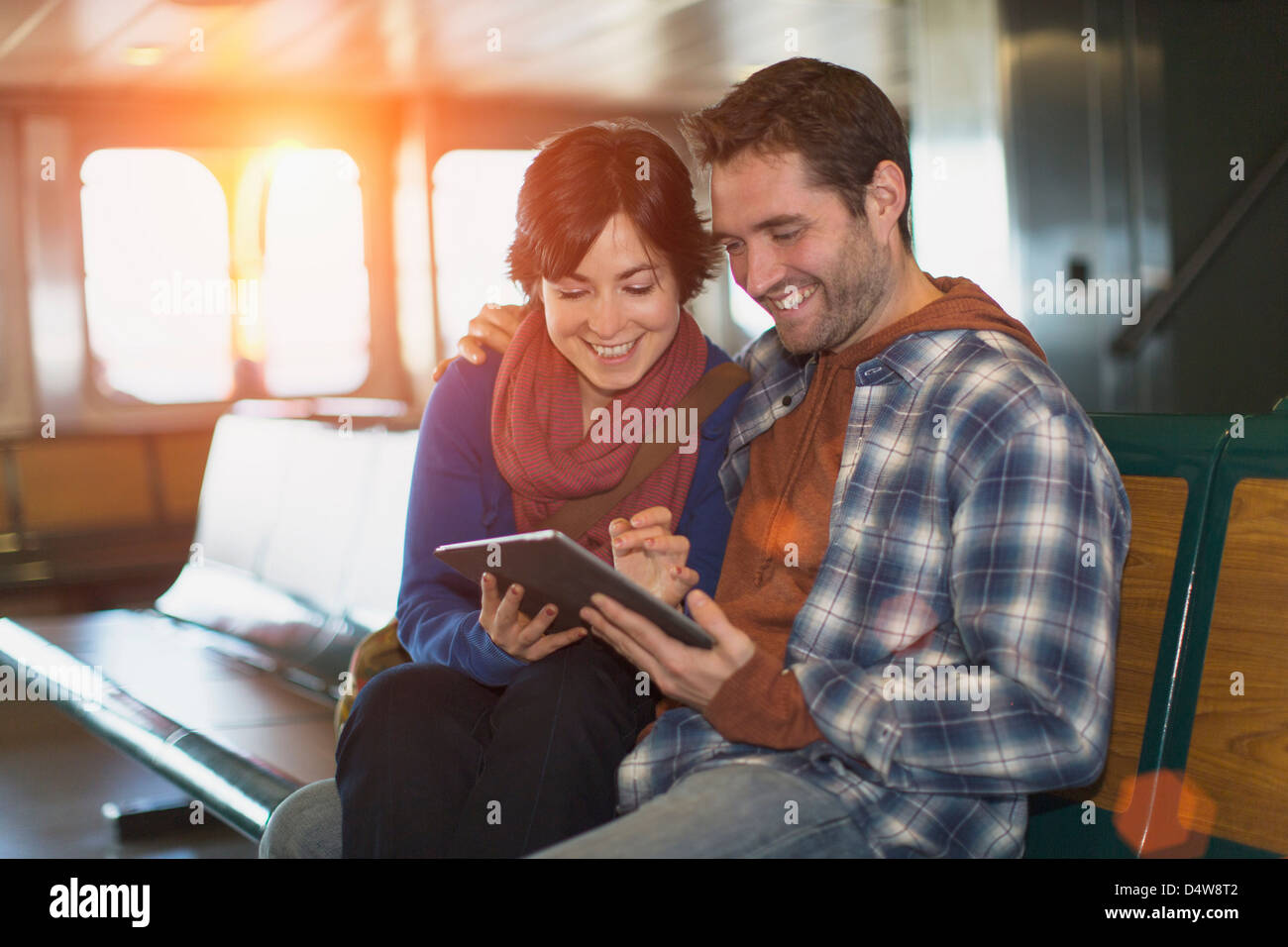 Young couple on ferry hi-res stock photography and images - Alamy