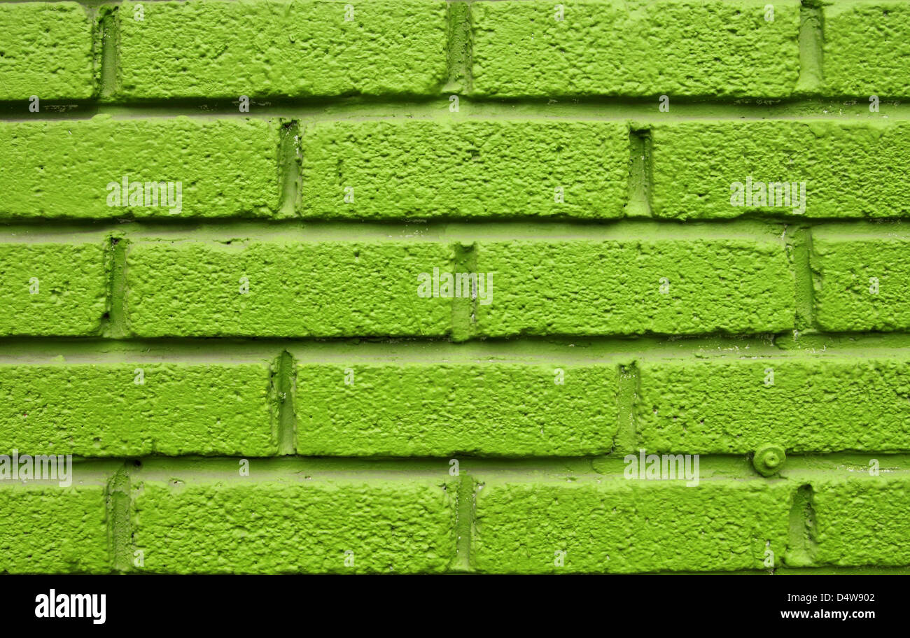 green brick wall Stock Photo - Alamy