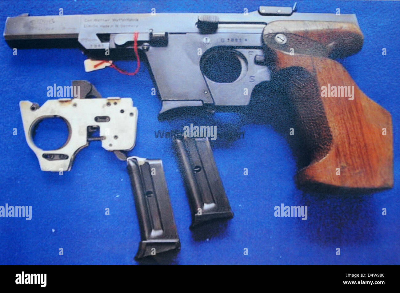 Michael Granzow of Loerrach's police department presents an image of a ...