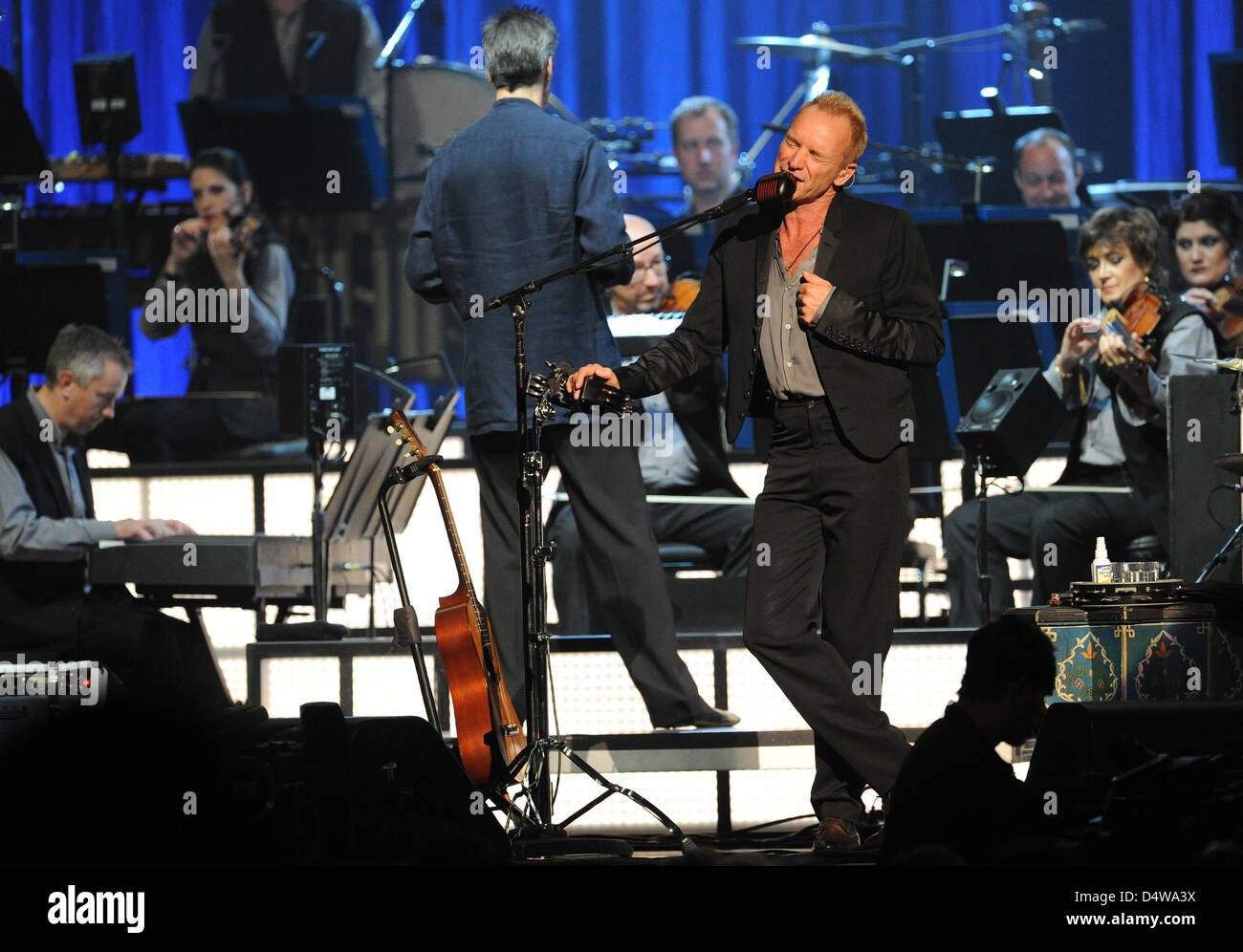 Musician Sting sings on stage of the O2 World in Berlin, Germany, 21 ...