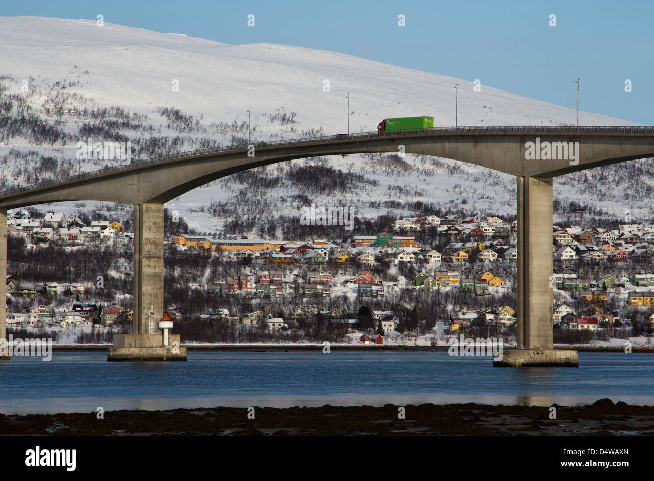 troms tromso arctic norway winter Stock Photo - Alamy
