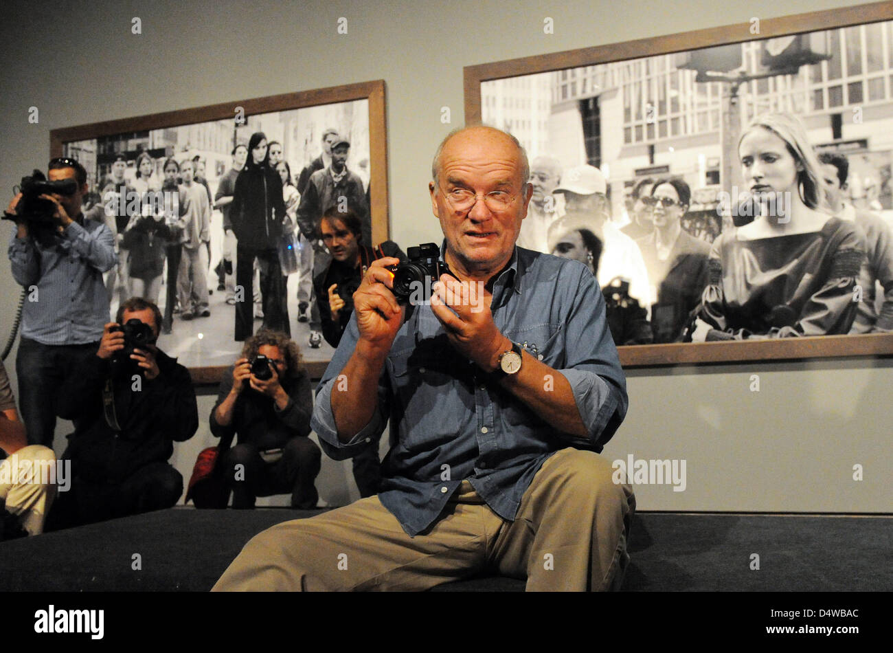 German photographer Peter Lindbergh poses during a press conference on ...