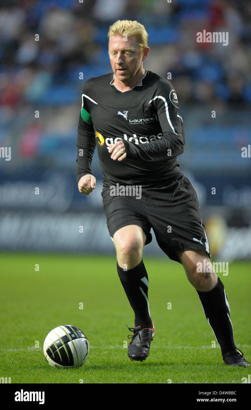 Former German tennis pro Boris Becker participates in a charitable ...