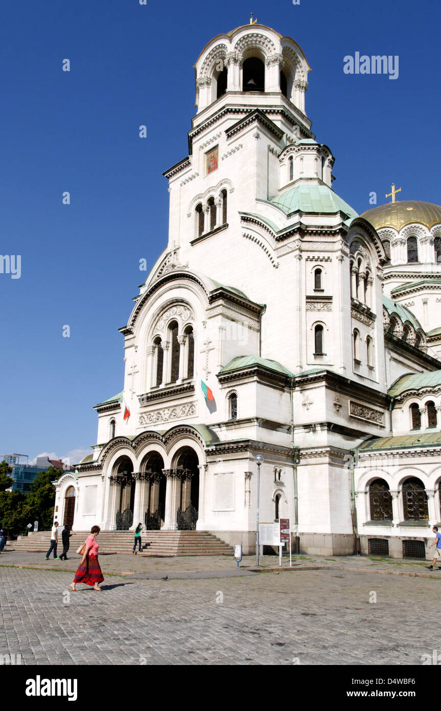 Sofia. Bulgaria. The Aleksander Nevski Memorial church adorned with ...