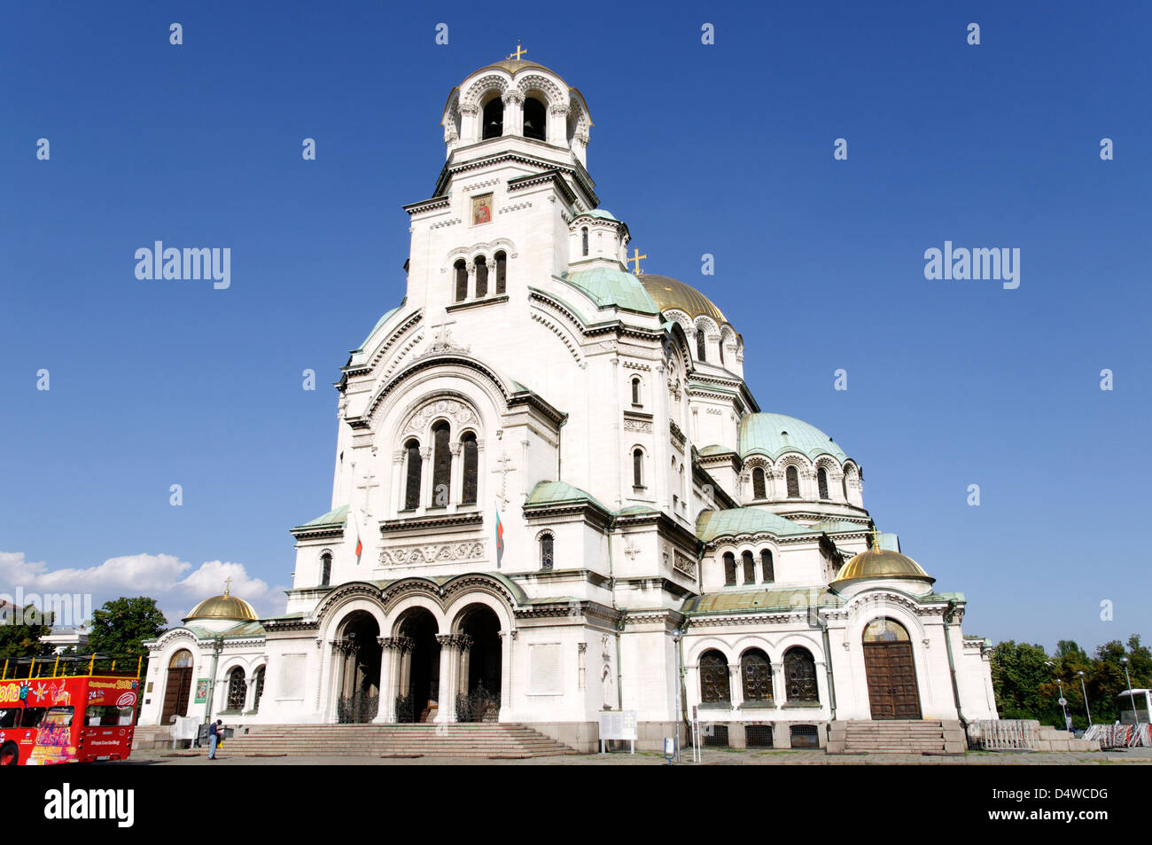 Sofia. Bulgaria. The Aleksander Nevski Memorial church adorned with ...