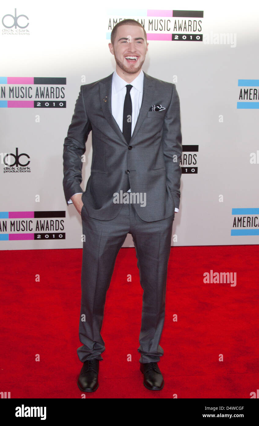 US singer Mike Posner arrives for the 38th Annual American Music Awards ...