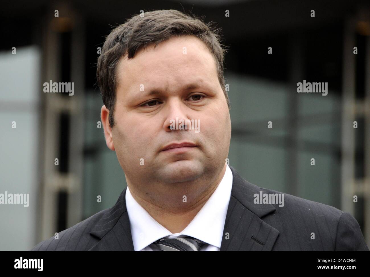 British tenor Paul Potts poses in the course of a charity event that is ...