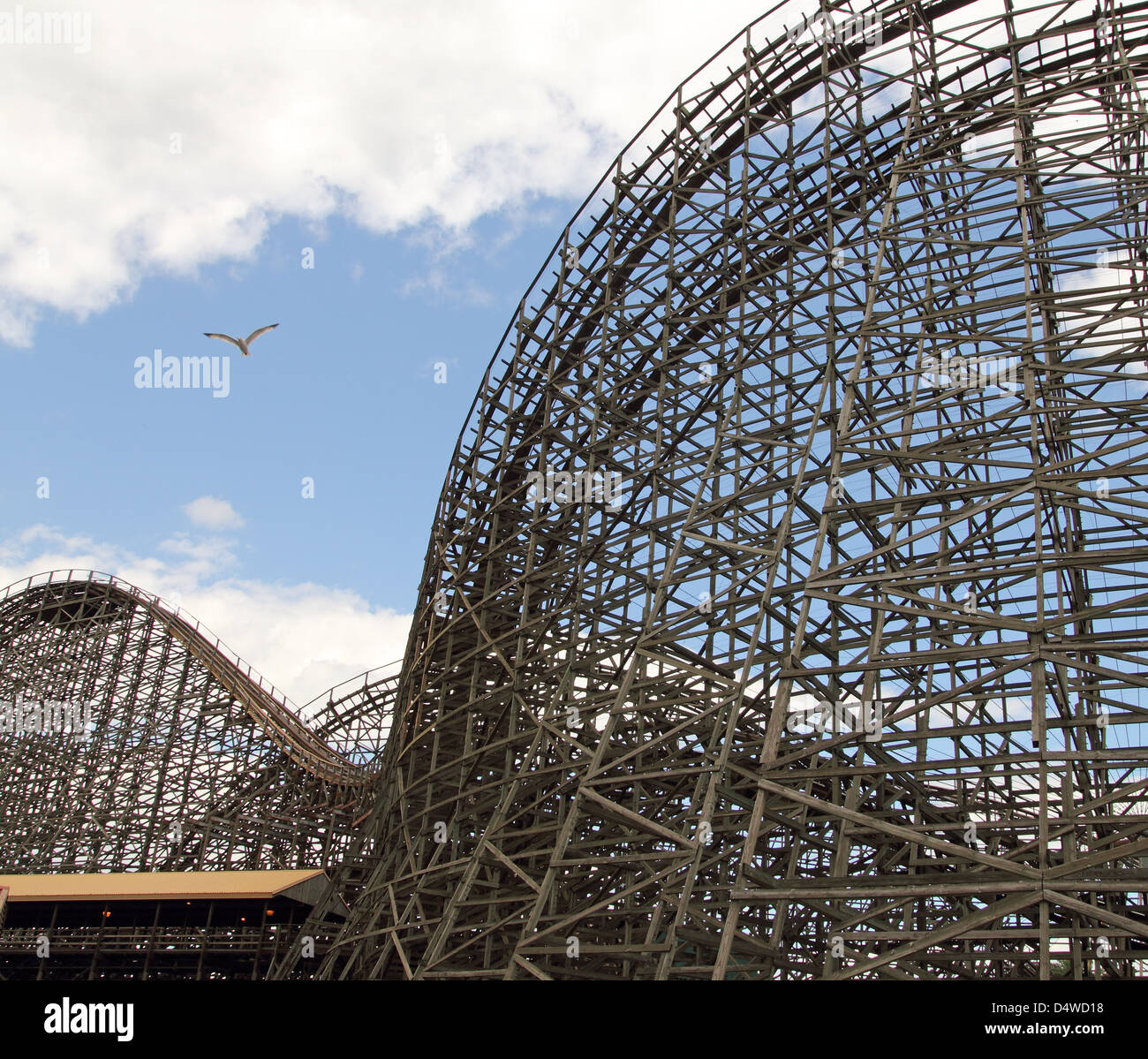 Roller coaster at fun park hi-res stock photography and images - Alamy