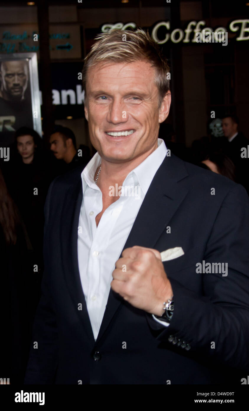 Swedish actor Dolph Lundgren attends the premiere of the film 'Faster ...