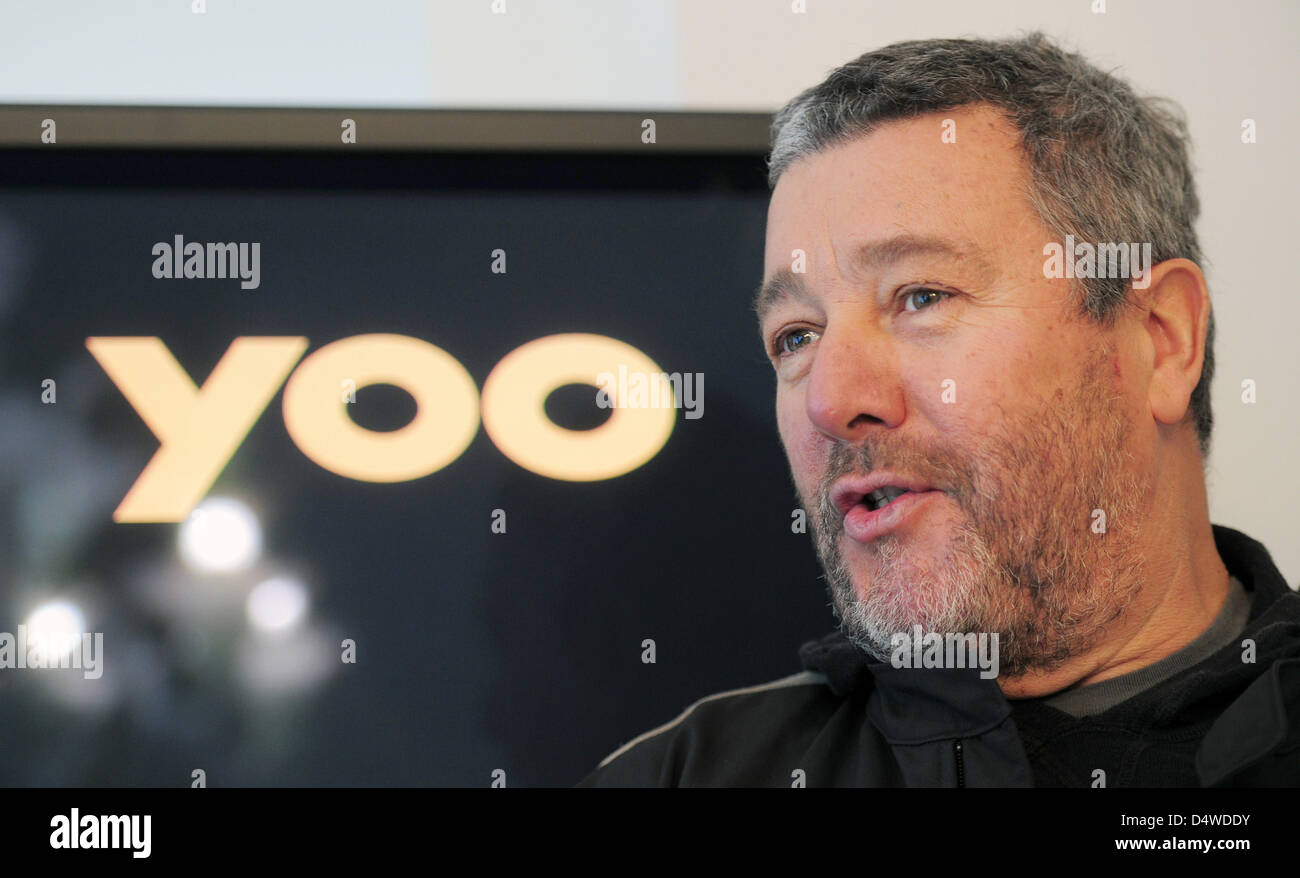 Designer Philippe Starck speaks during a press conference in Berlin ...