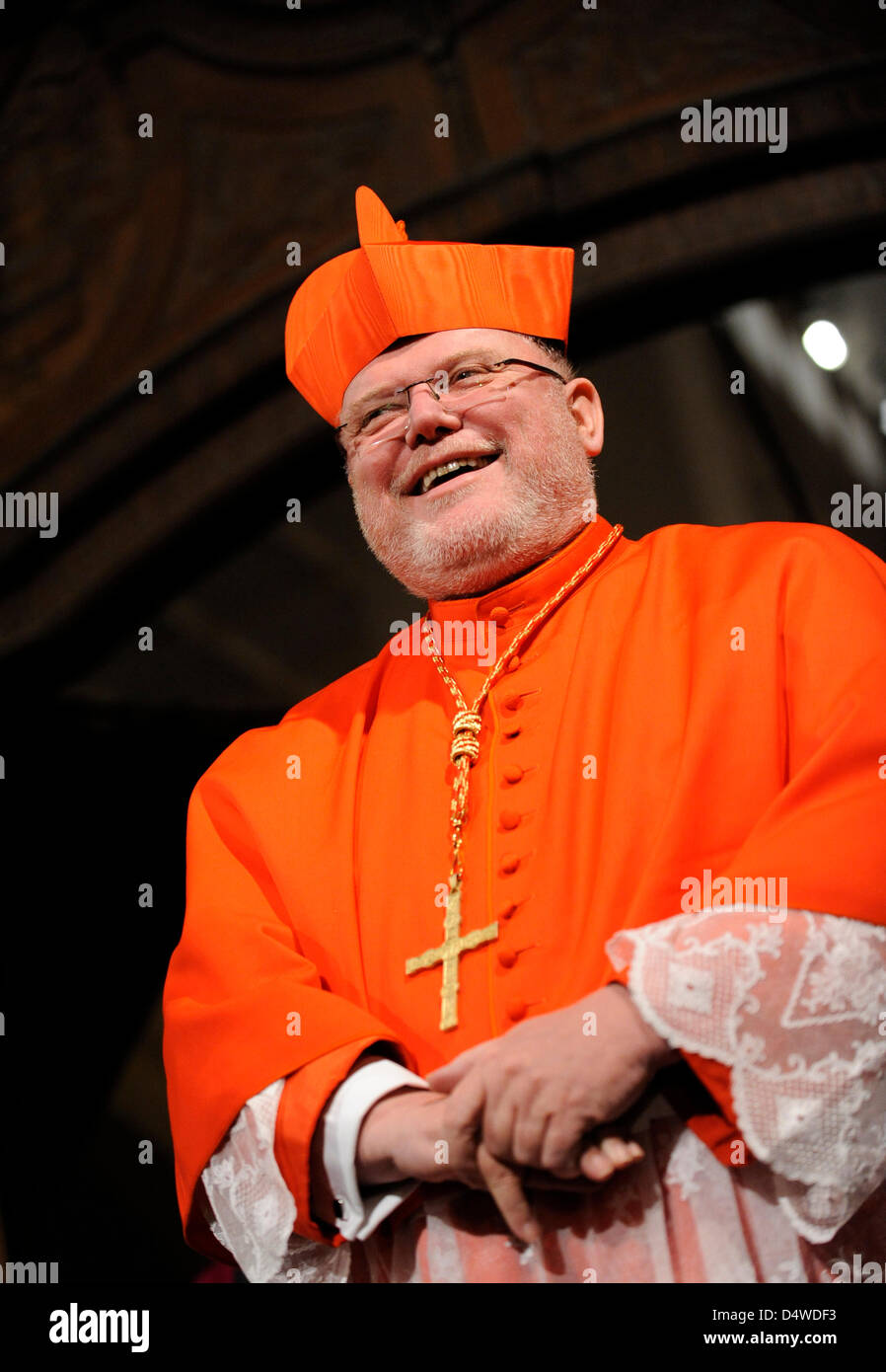 Reinhard Marx (L), arch bishop of Munich and Freising and newly ...