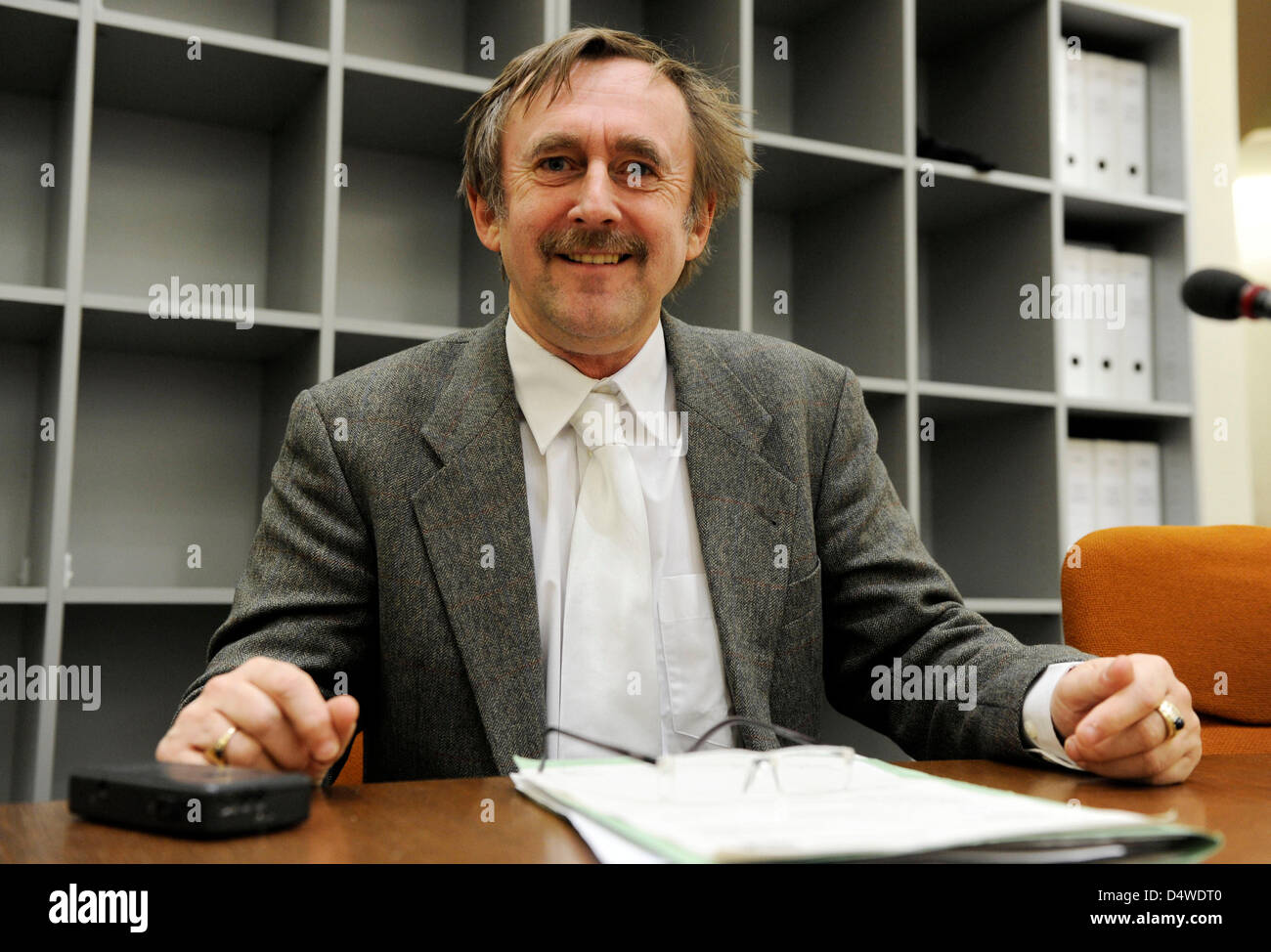 Valuer Albrecht Stein poses before the trial of the defendant, former ...