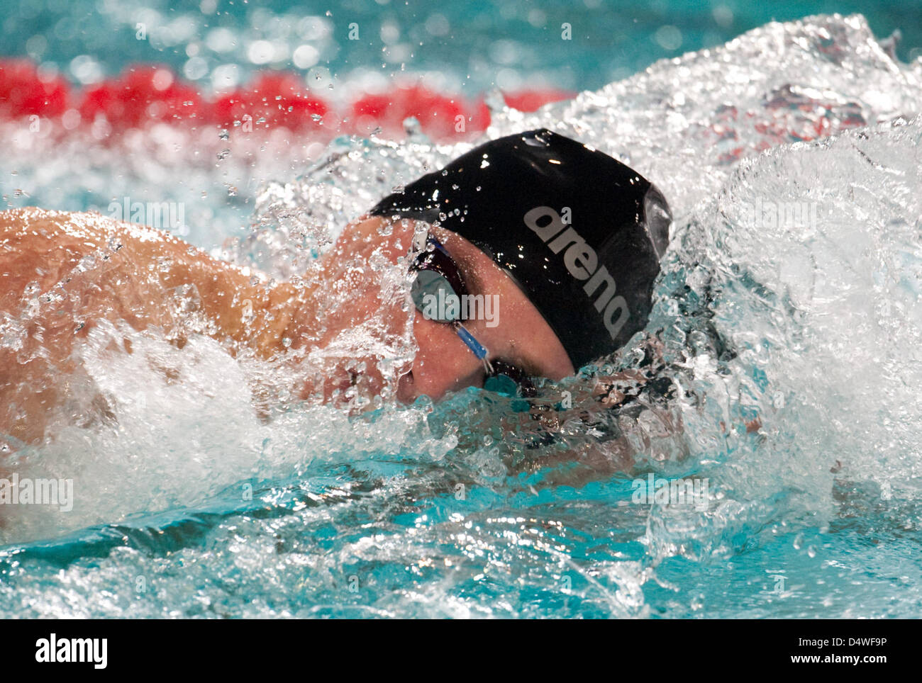 German swimmer Paul Biedermann swims during the qualification round for ...