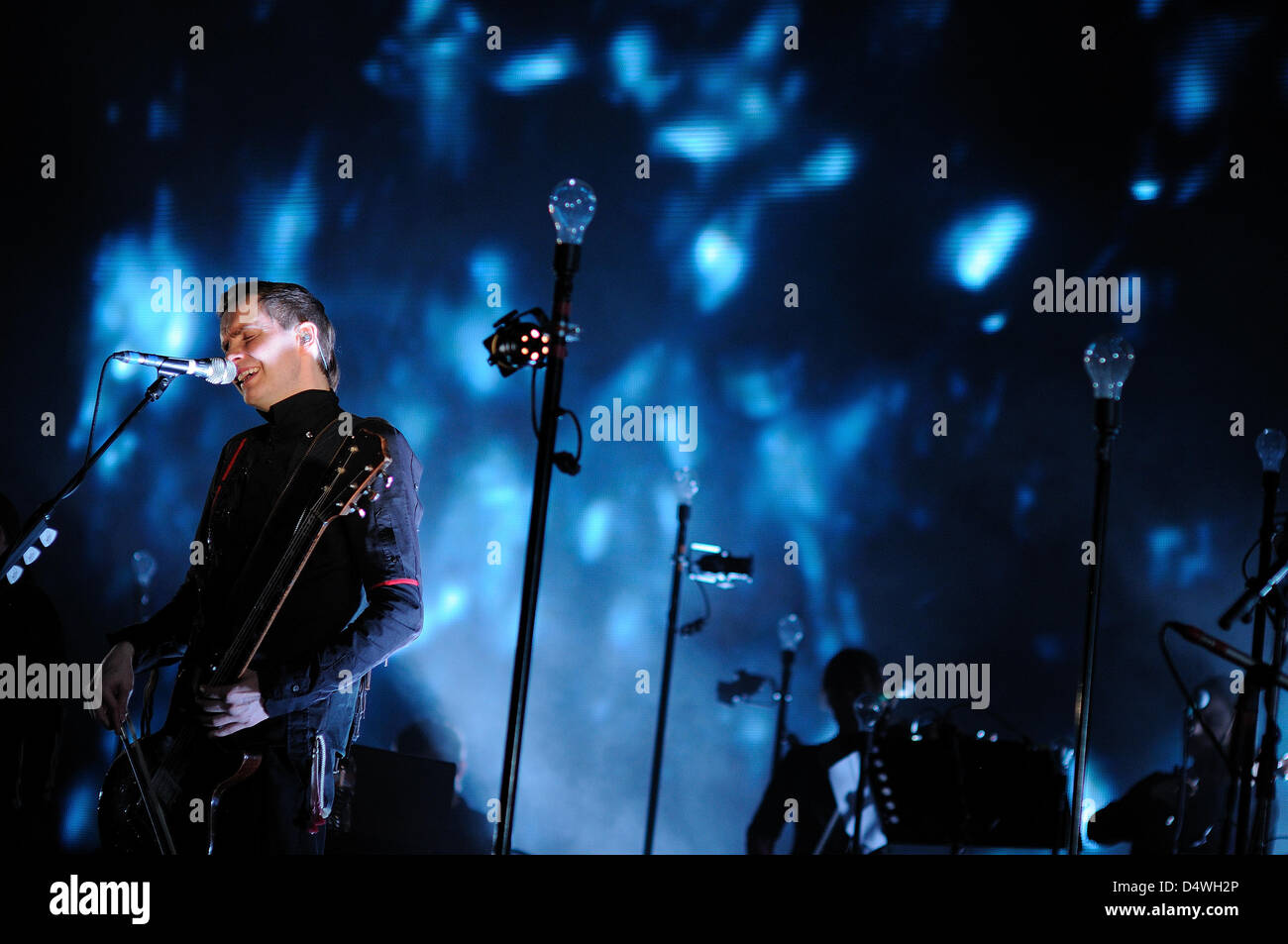 BARCELONA - FEB 16: Sigur Ros band performs at St. Jordi Club on ...