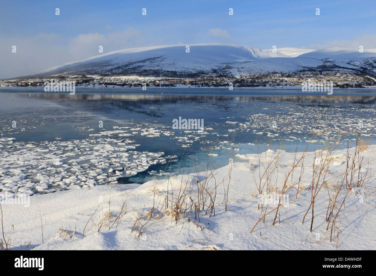 troms tromso arctic norway winter Stock Photo - Alamy