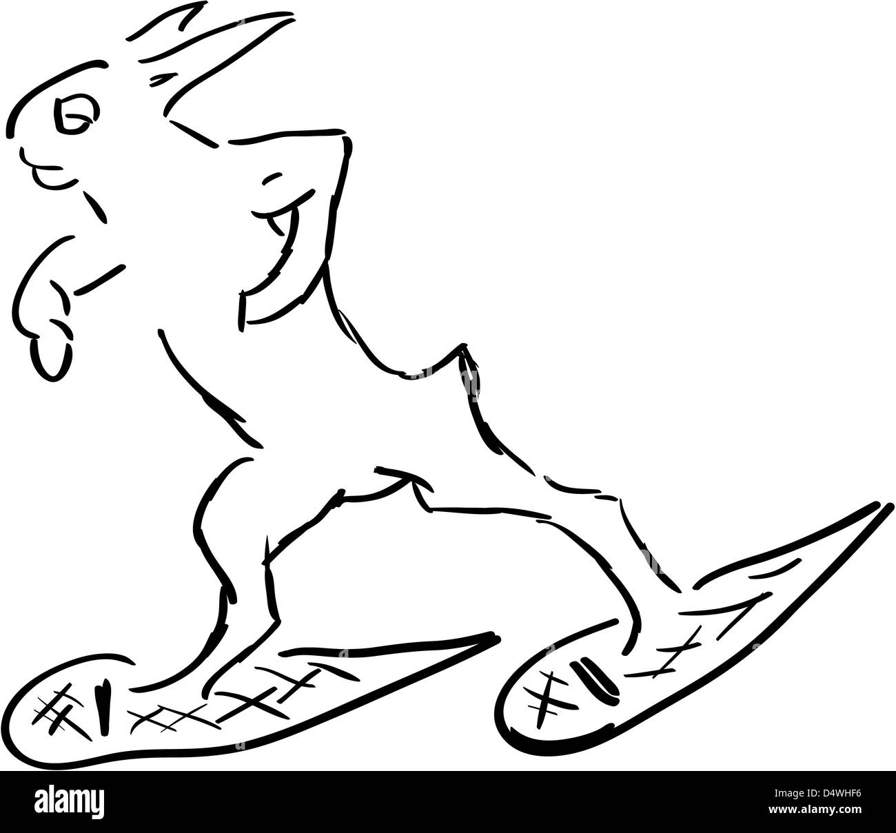 Snow bunny Black and White Stock Photos & Images - Alamy