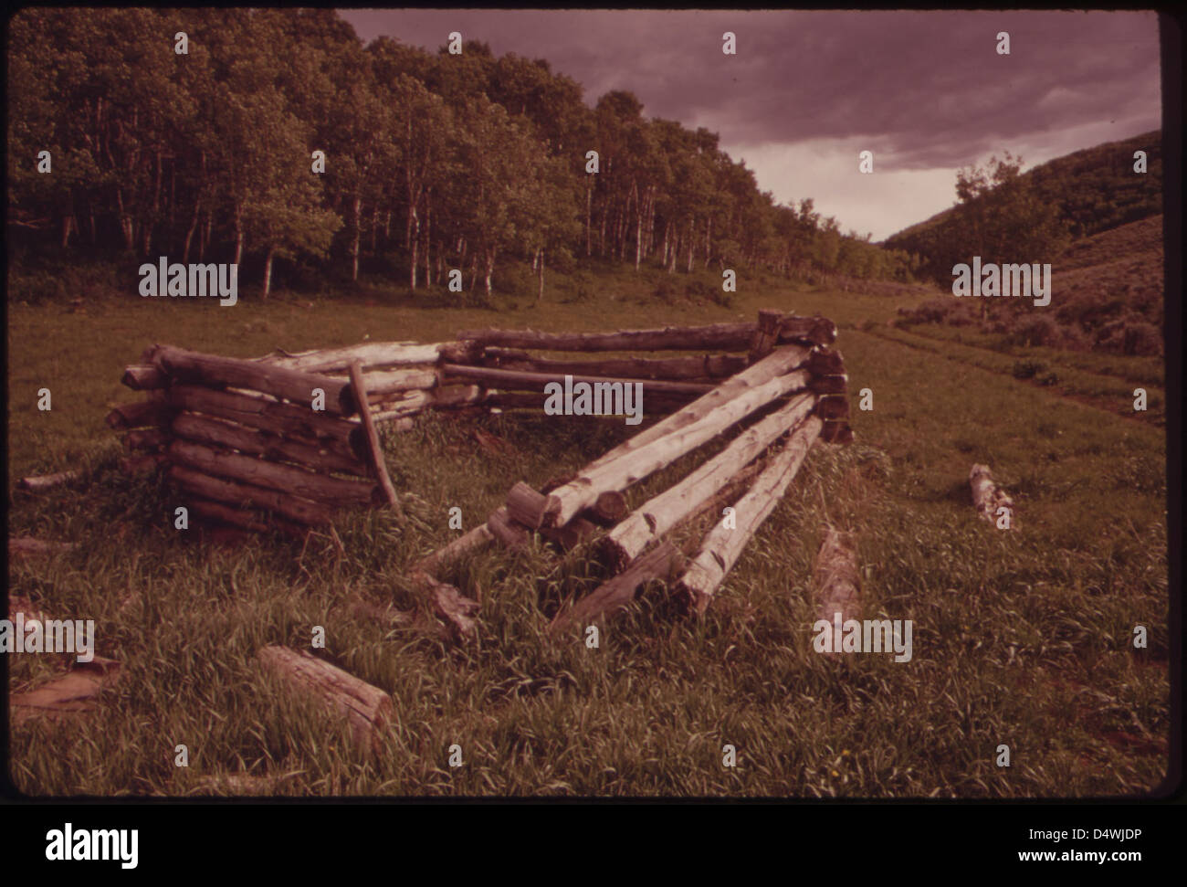 This 1973 photograph shows an abandoned homestead in Piceance Basin ...