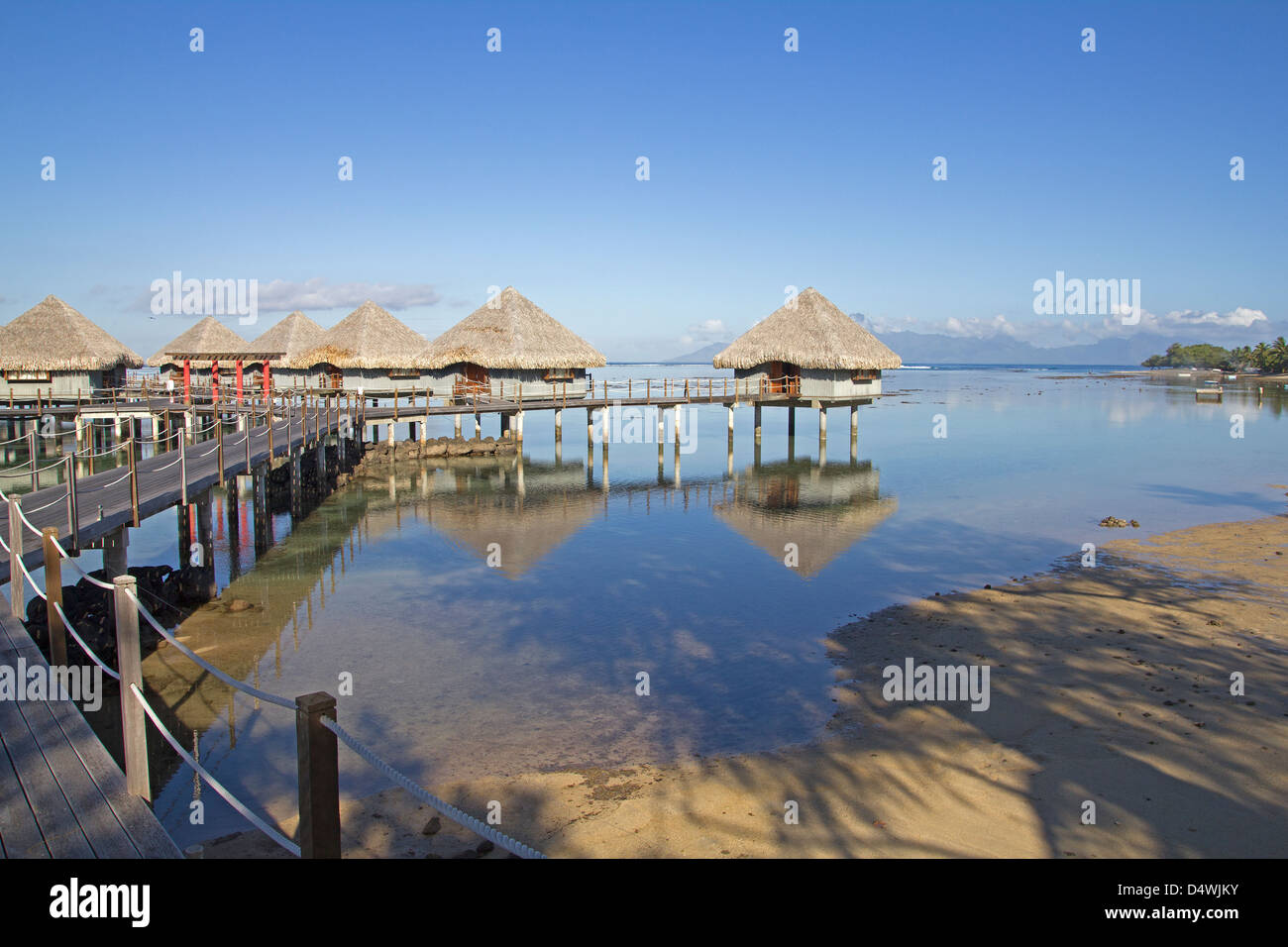 over water bungalow Stock Photo - Alamy