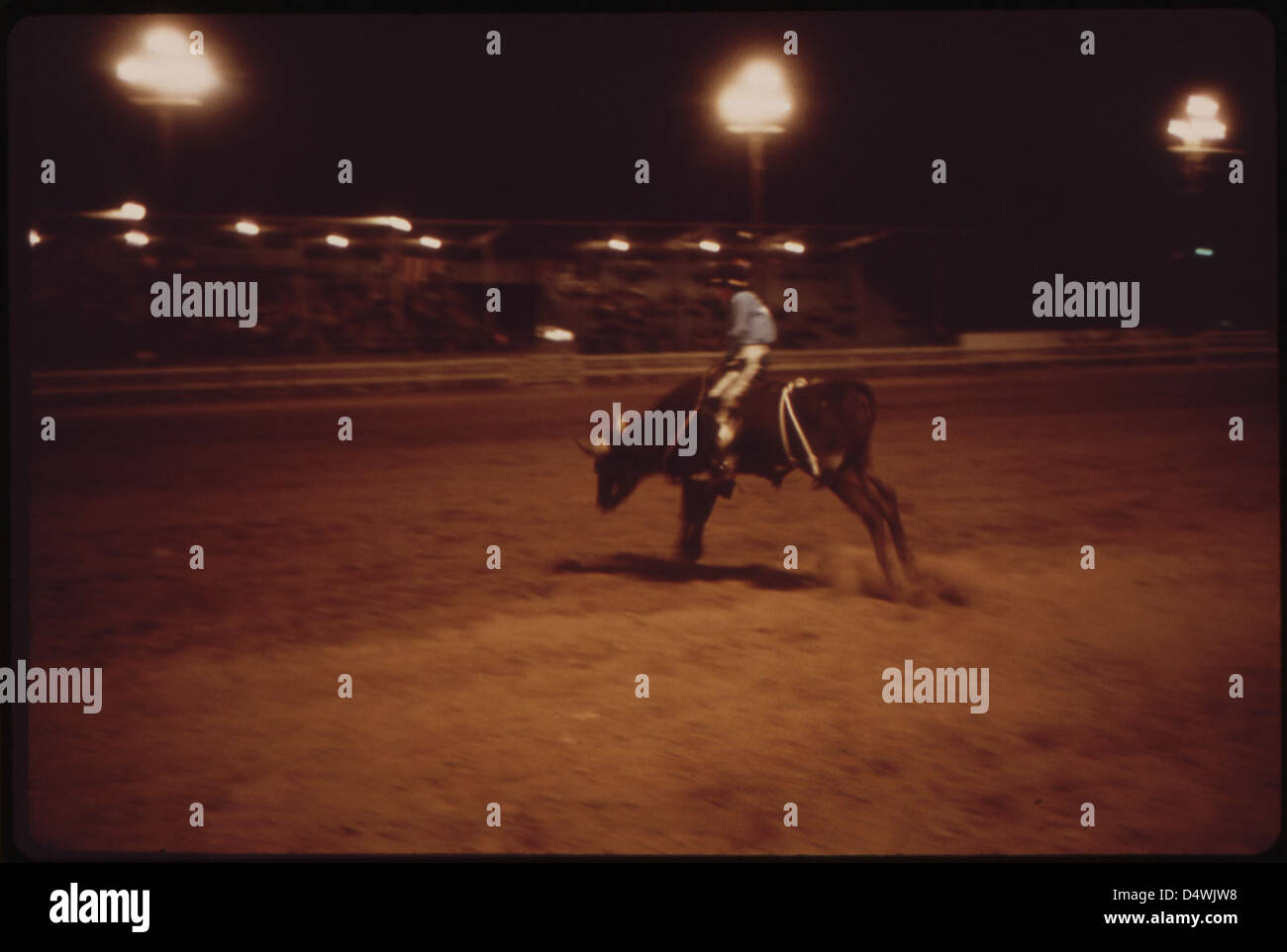 A nighttime rodeo during the Garfield County Fair in September 1973. 4 ...