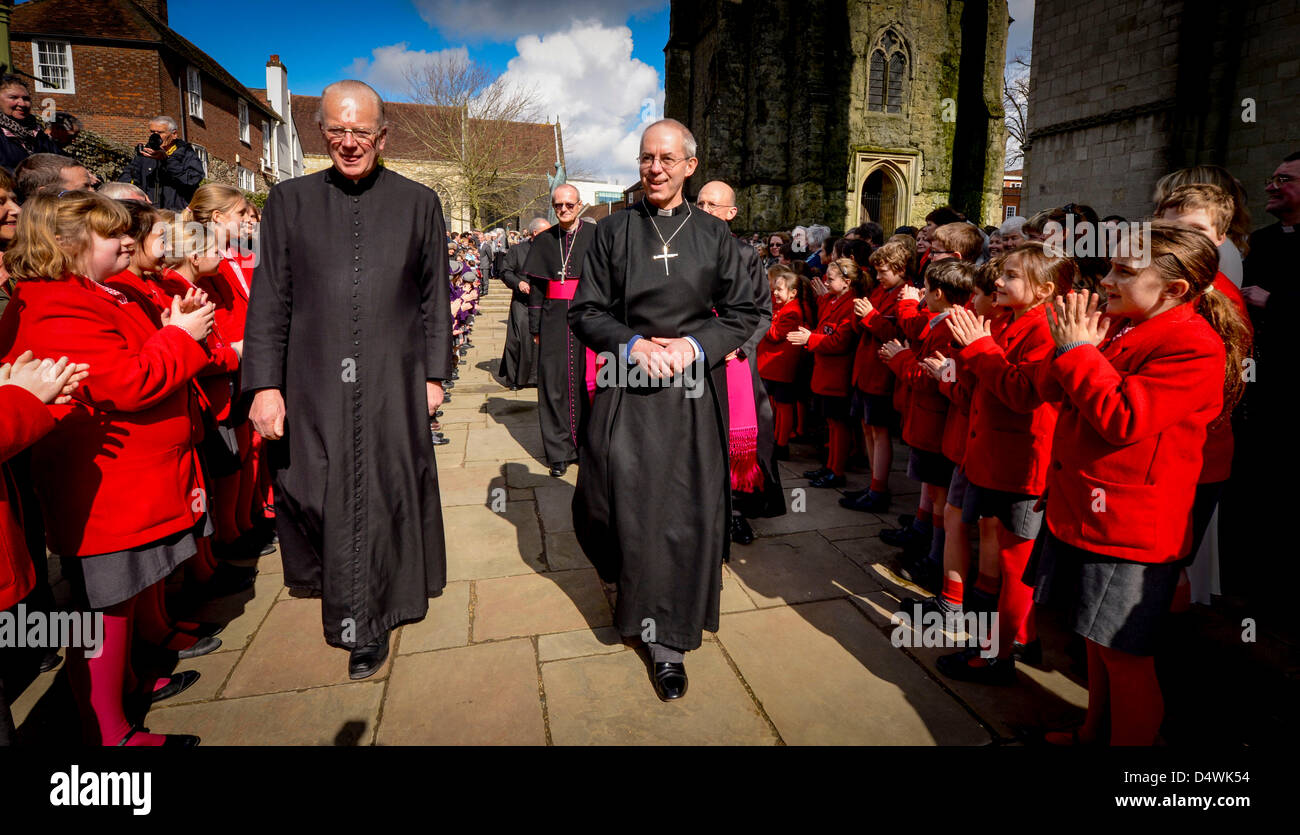 Chichester, Sussex, UK. 19th March 2013. The Archbishop of Canterbury ...