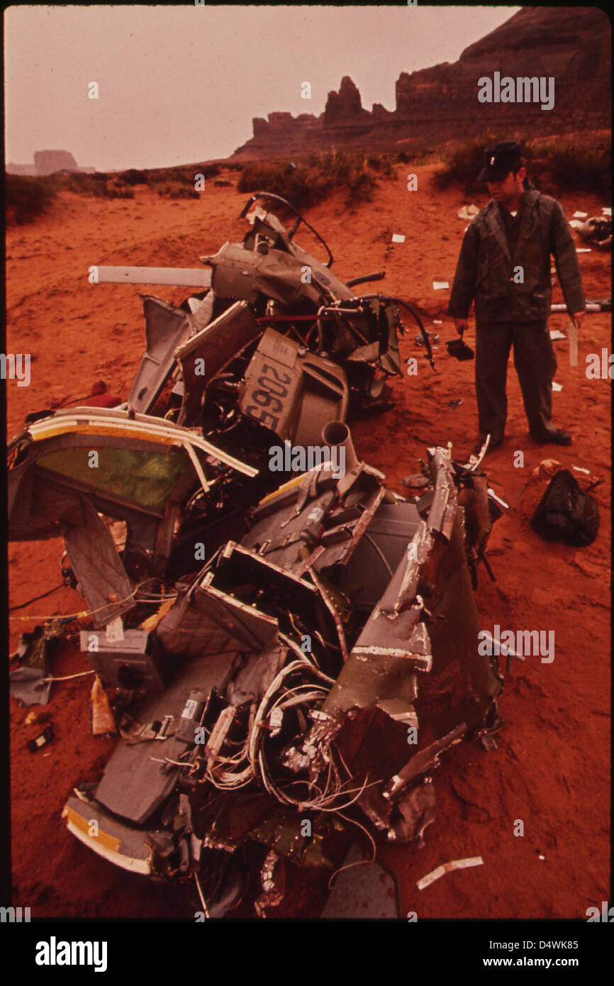 Helicopter crash site wreckage hi-res stock photography and images - Alamy