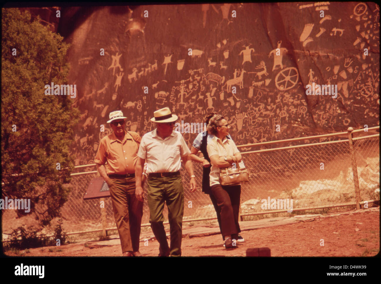 Ancient Indian pictographs on Newspaper Rock in Indian Creek Historic ...