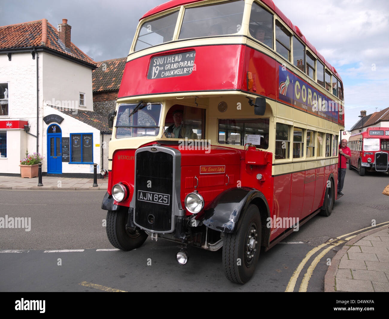 Vintage bus,"The Essex Lady",Holt,Norfolk Stock Photo - Alamy