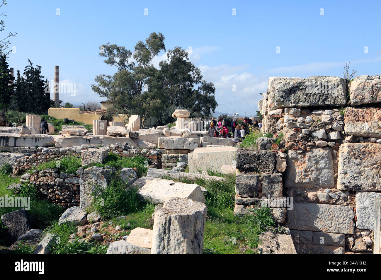 greece attica athens the ancient sanctuary at eleusis or elefsina Stock ...