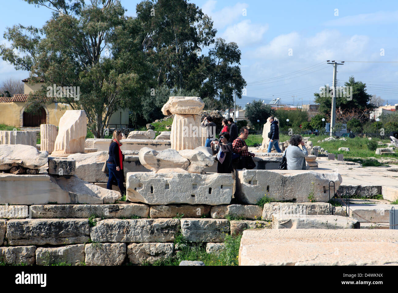 greece attica athens the ancient sanctuary at eleusis or elefsina Stock ...