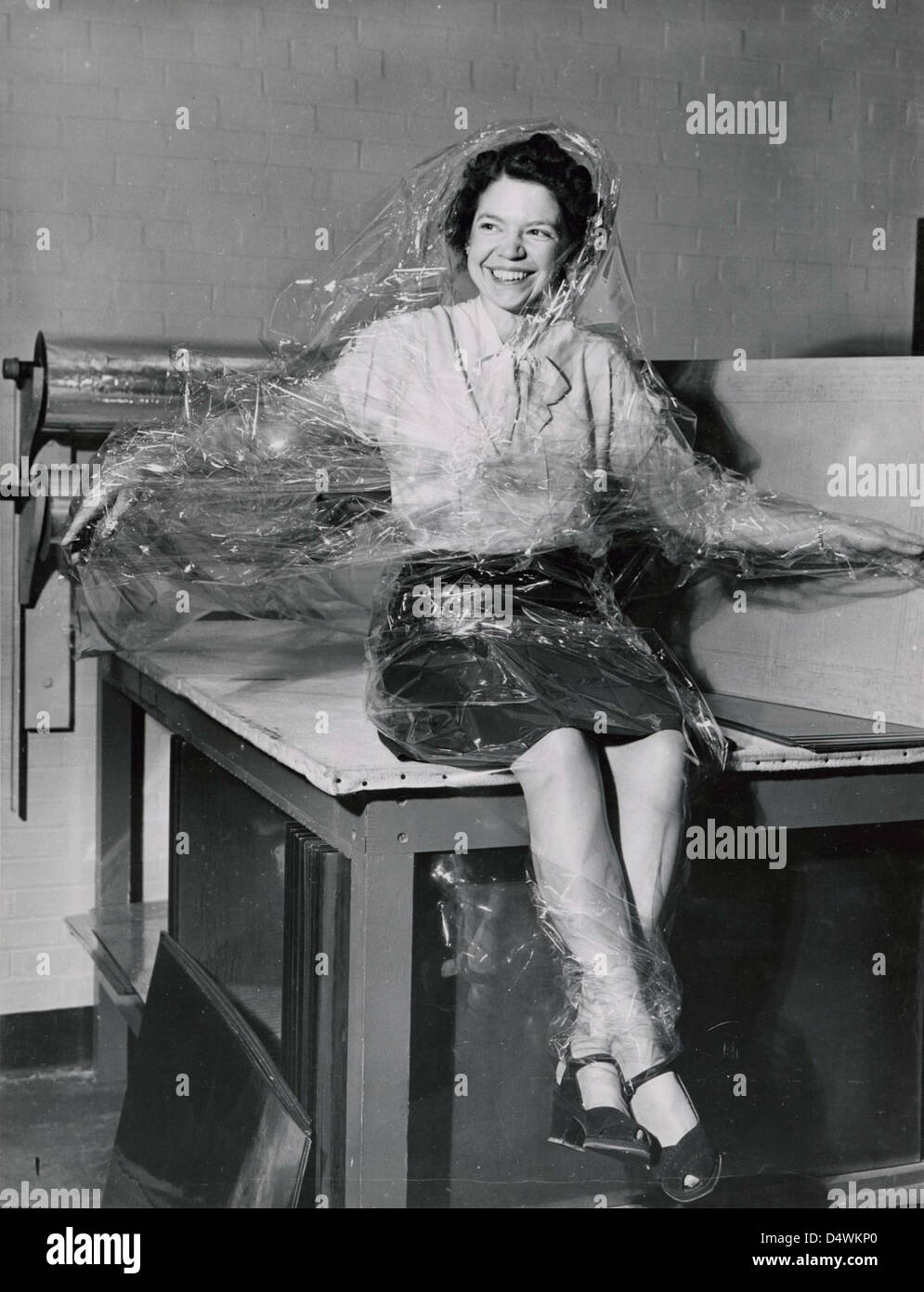 This photograph shows acetate foil used in lamination, a key material ...