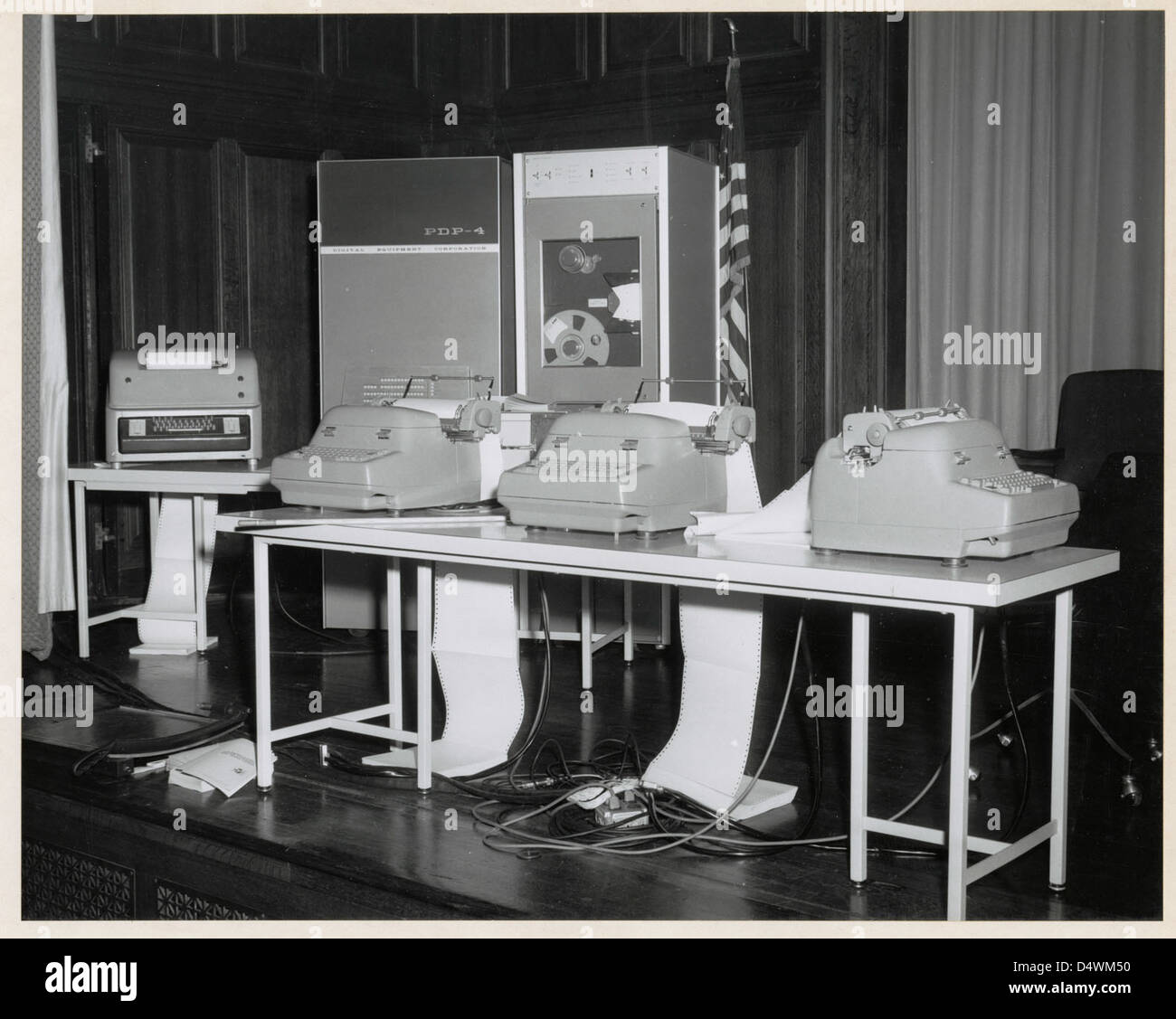 Photograph of Exhibit of PDP-4 Digital Equipment Corporation Machines ...