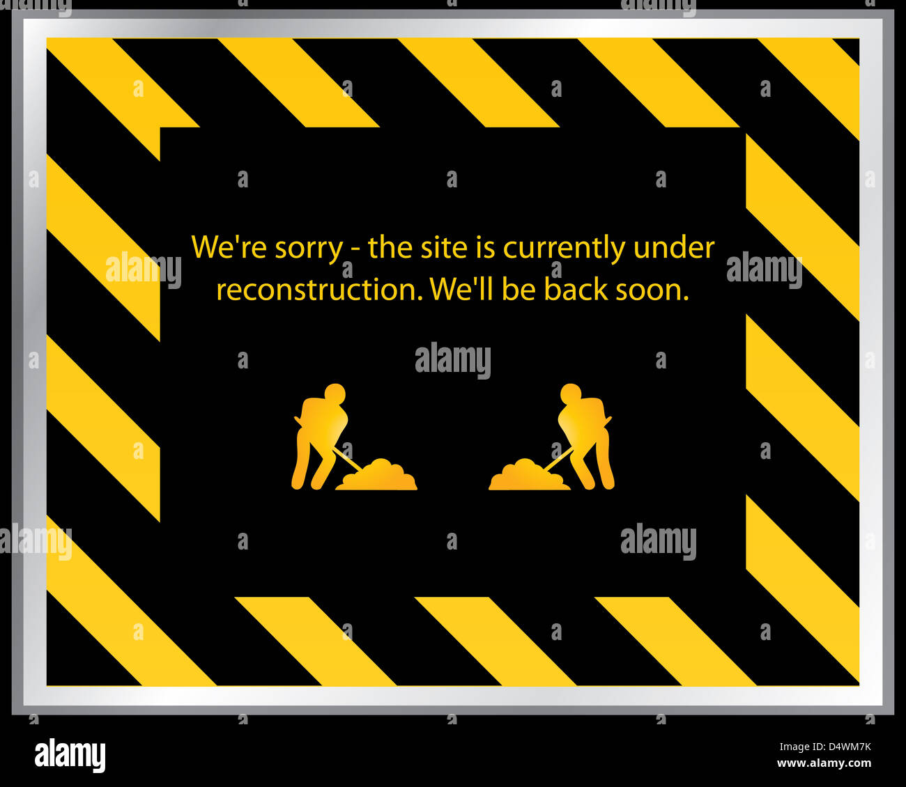 under construction vector Stock Photo - Alamy