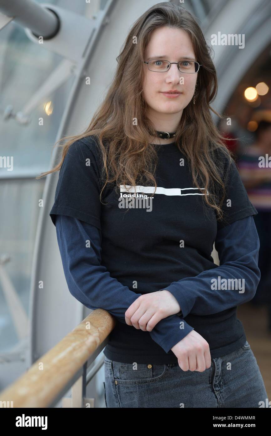 Andrea Bottlinger pictured at the Leipzig book fair in March 2013 Stock ...