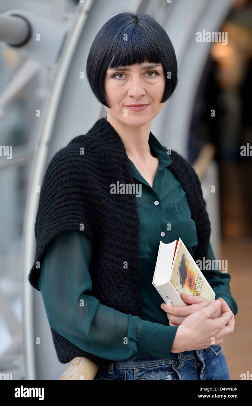 Monika Zeiner pictured at the Leipzig book fair in March 2013 Stock ...