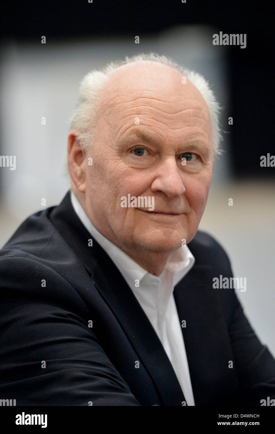 Winfried Ridder pictured at the Leipzig book fair in March 2013 Stock ...