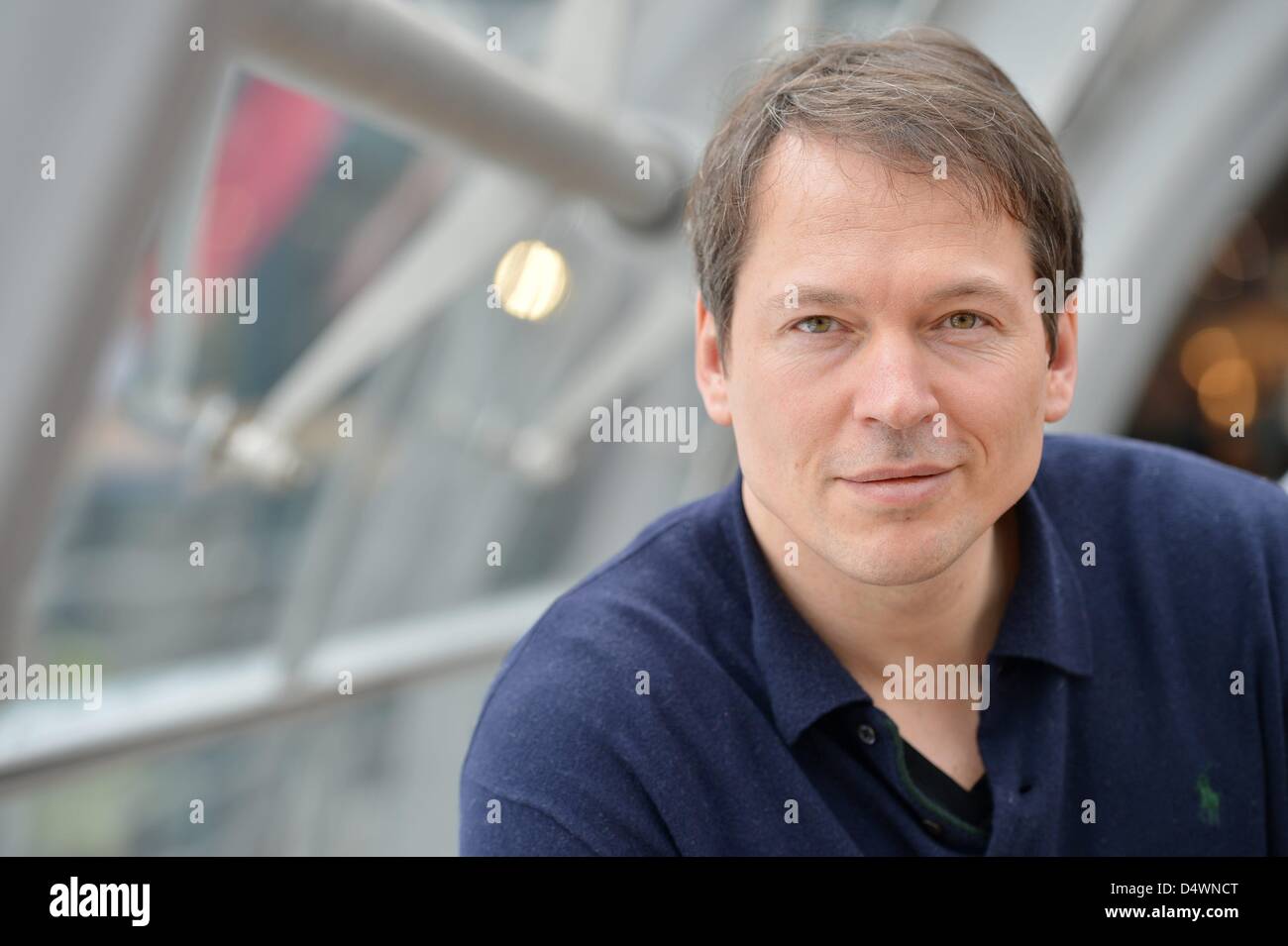 Michel Ruge pictured at the Leipzig book fair in March 2013 Stock Photo ...