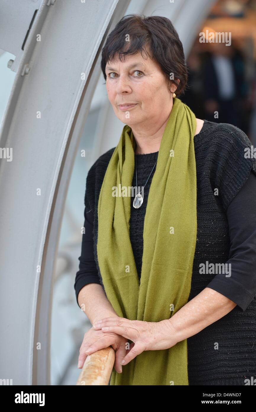 Luisa Fancia pictured at the Leipzig book fair in March 2013 Stock ...