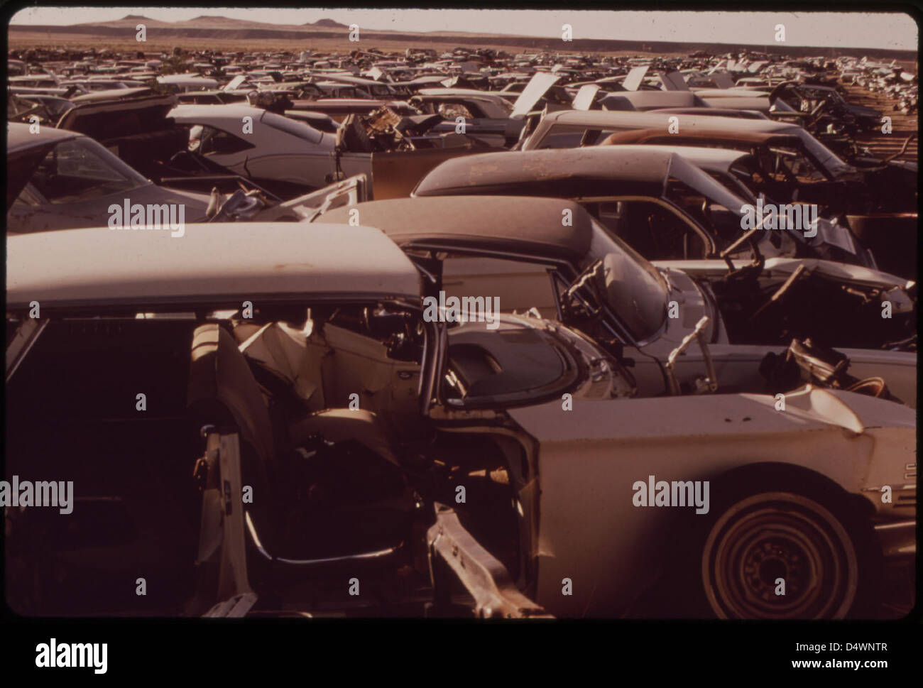 Gaede's Wrecking Yard, photographed in April 1972 as part of the ...