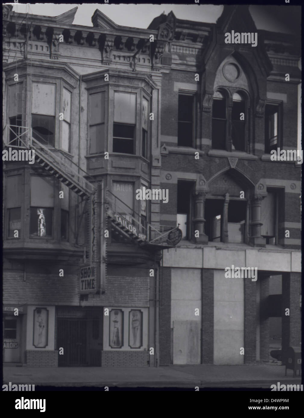 A black-and-white photograph from April 1973 showing downtown Main ...