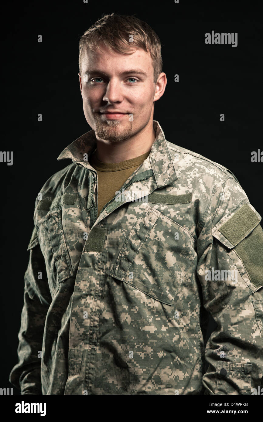 Young Soldier Smiling