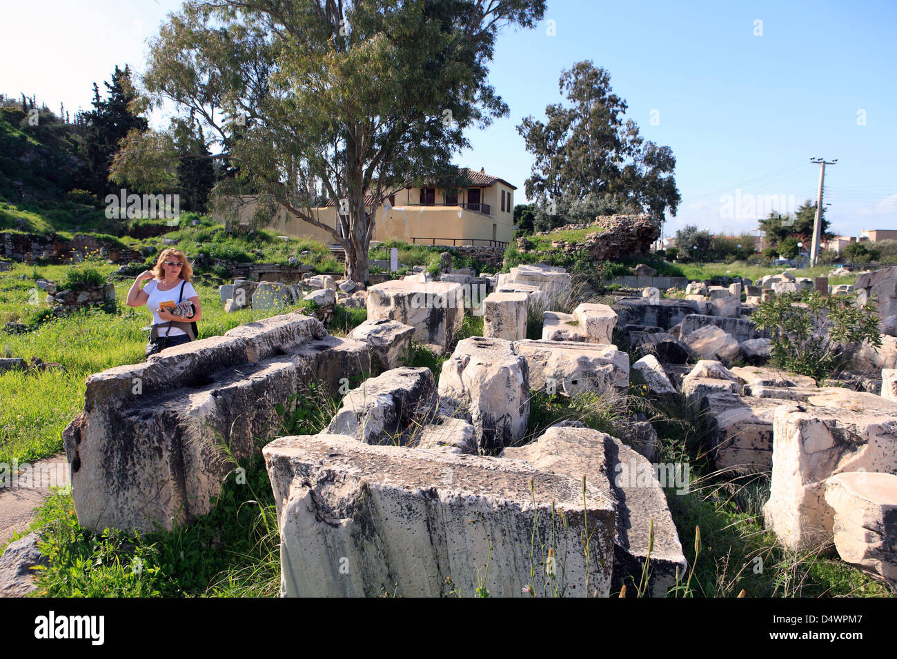 greece attica athens the ancient sanctuary at eleusis or elefsina Stock ...