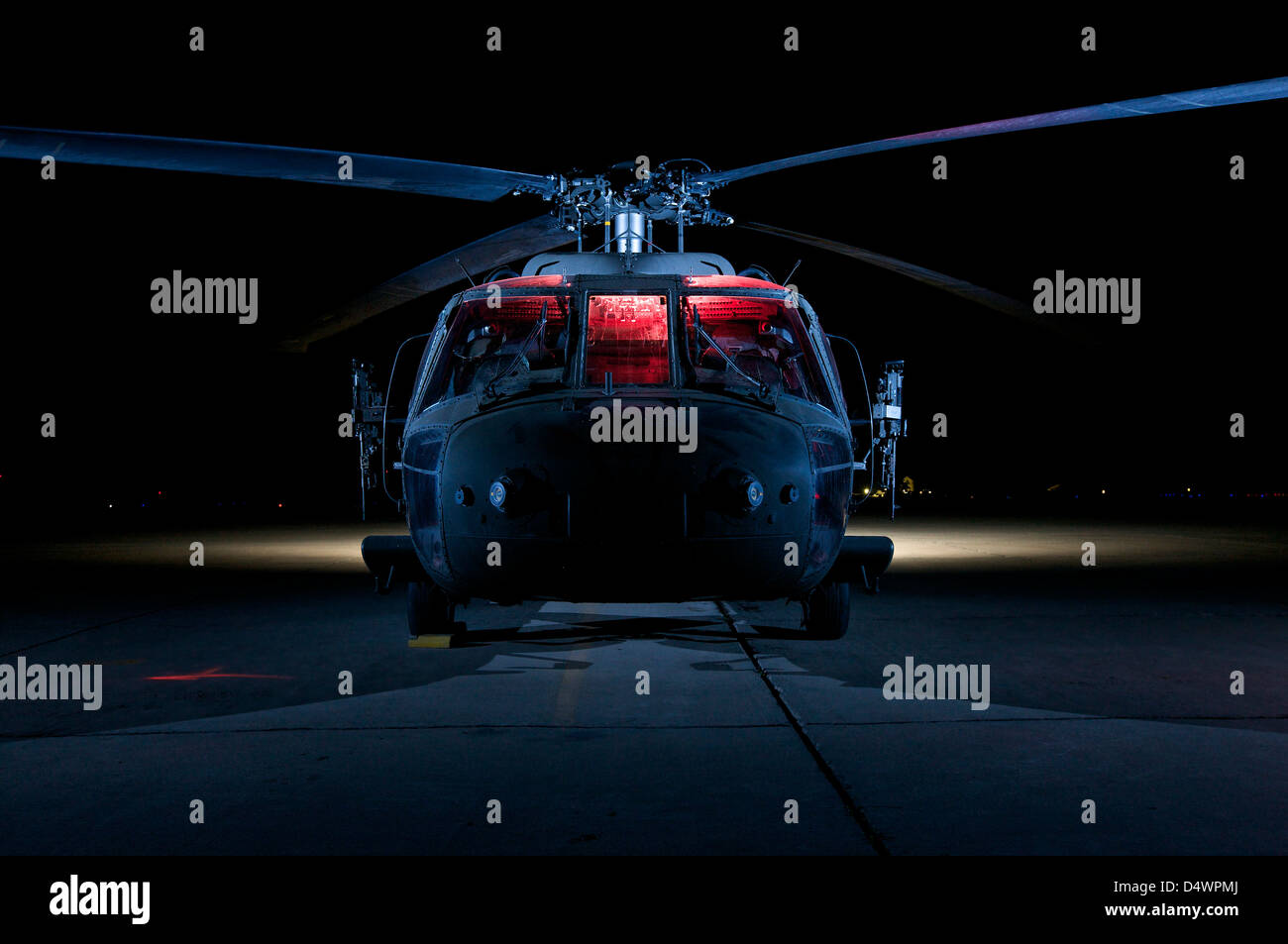 Helicopter Night Wallpaper
