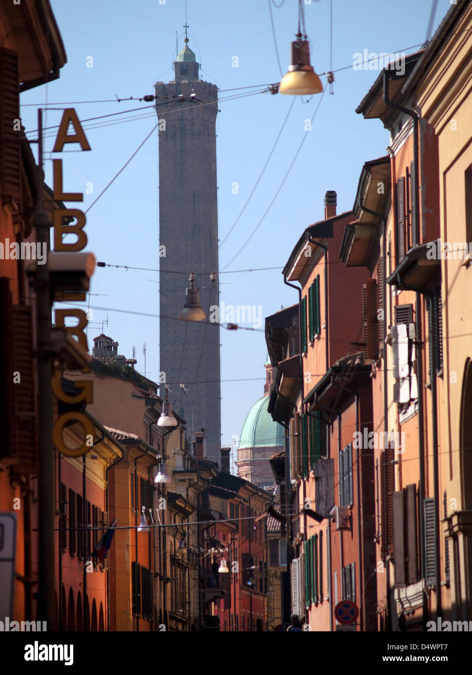 The Asinelli Tower in Bologna Stock Photo - Alamy
