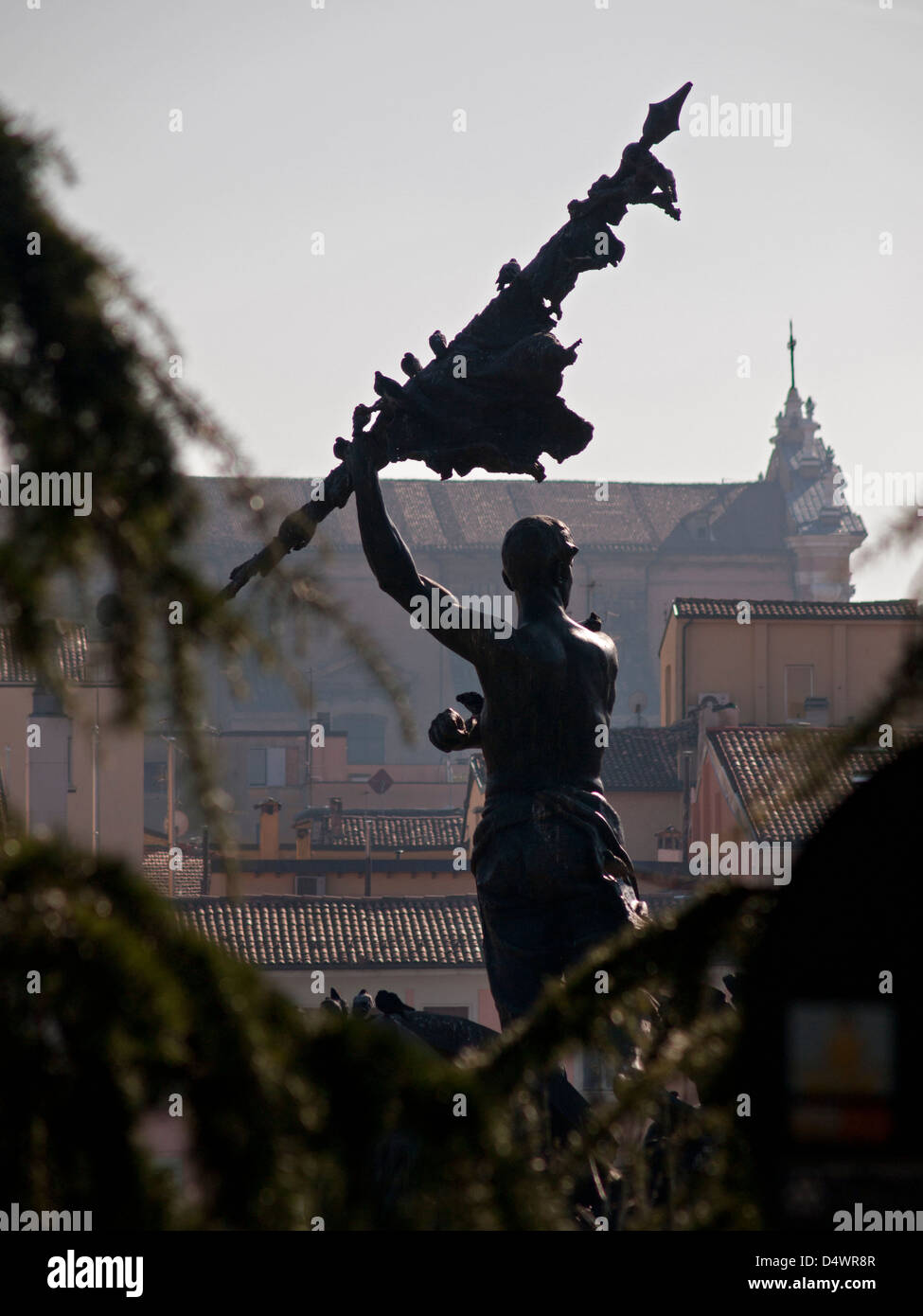 A statue in Bologna,celebrating the unification of Italy,"The ...