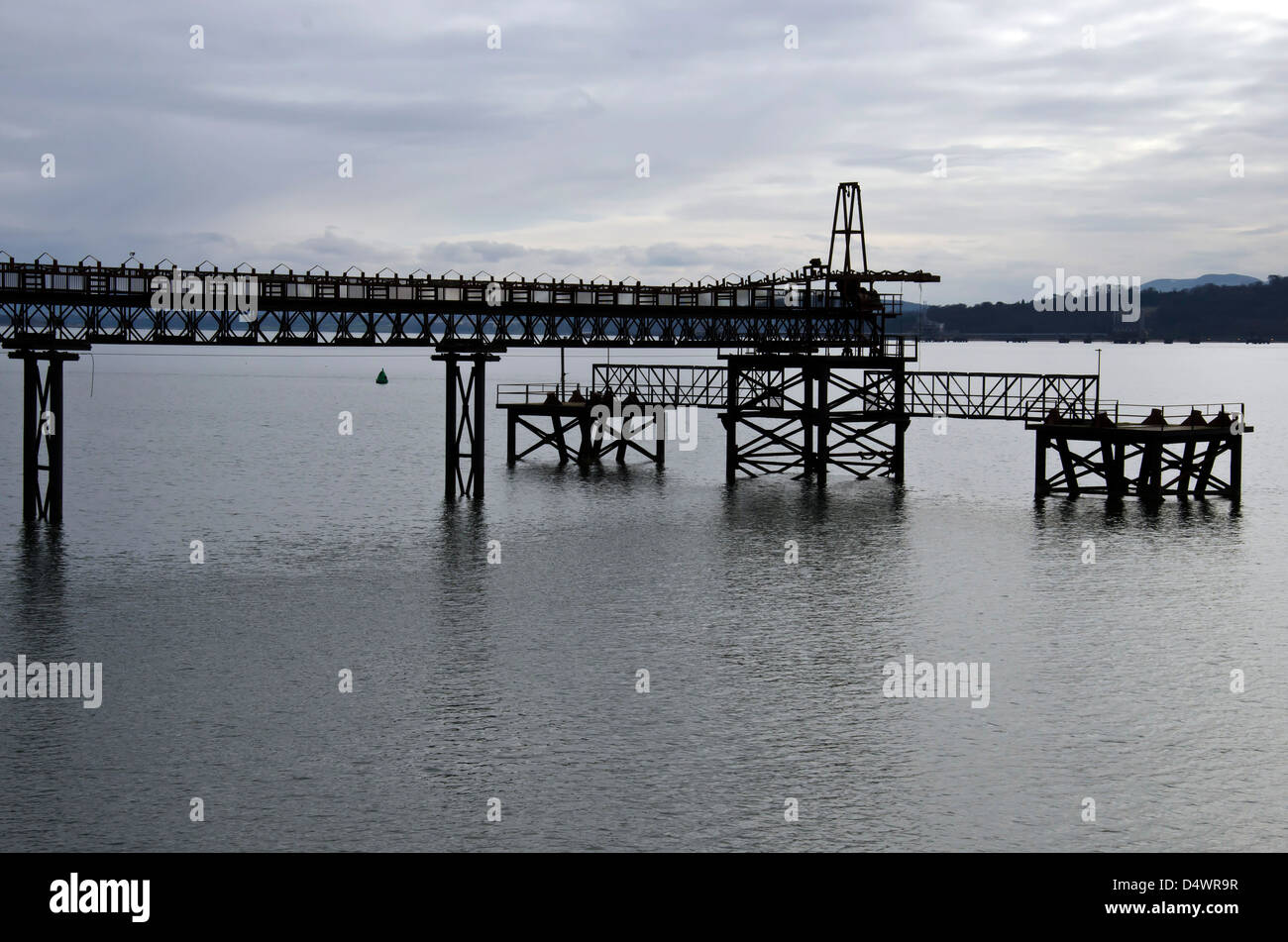Old disused pier near Burntisland in Fife, Scotland Stock Photo - Alamy